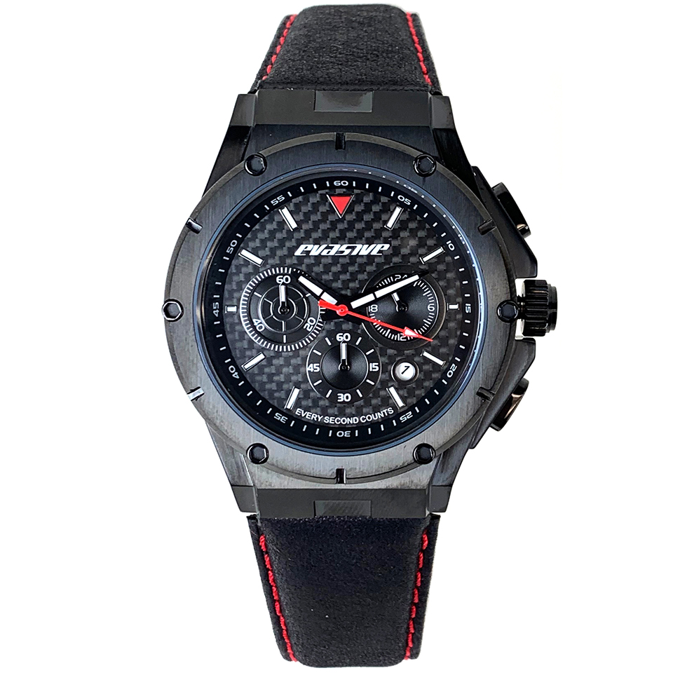 Evasive Motorsports: MSTR x Evasive Ambassador MK3 Watch - Carbon Black