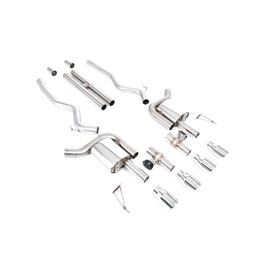 Evasive Motorsports Milltek Valved Cat Back Exhaust System H Pipe