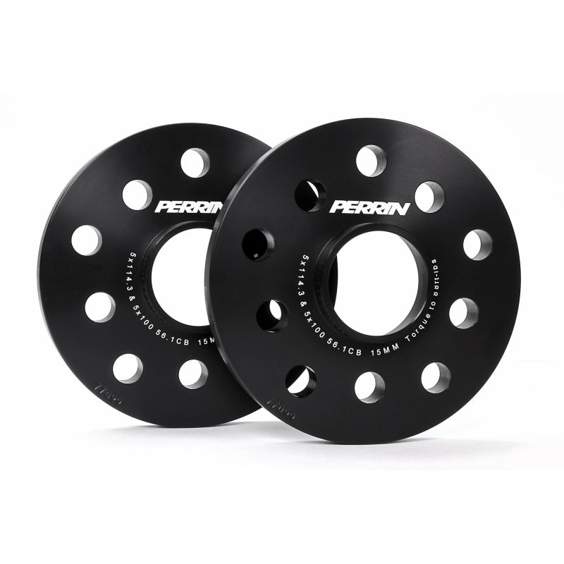 Evasive Motorsports: Perrin Wheel Spacers - 15mm / 5x114.3 and 5x100 / 12x1.25 / Bore: 56 (With ...