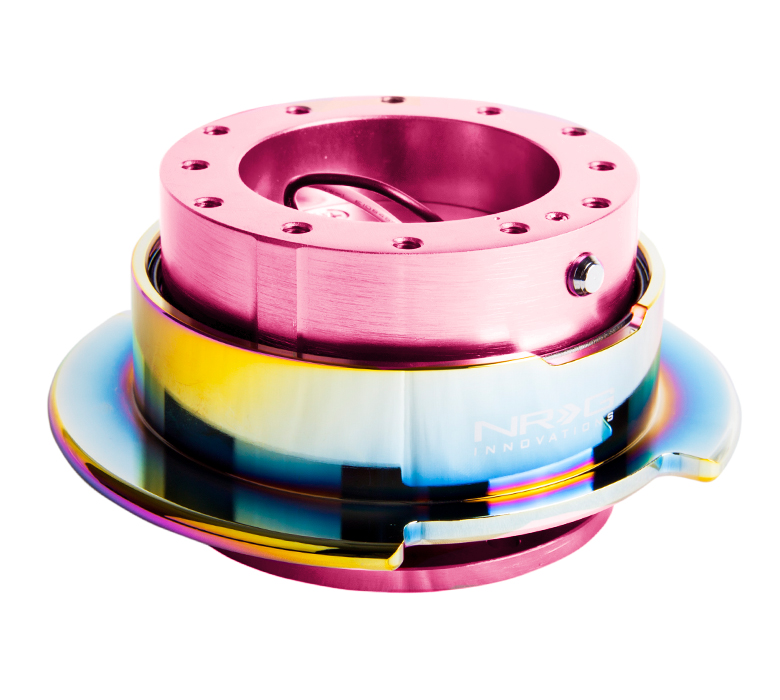 Evasive Motorsports: NRG Quick Release Gen 2.5 - Pink Body / Neochrome Ring