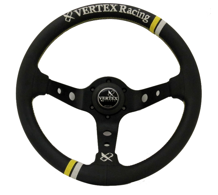 Evasive Motorsports: Vertex Racing Steering Wheel (330mm / Leather)