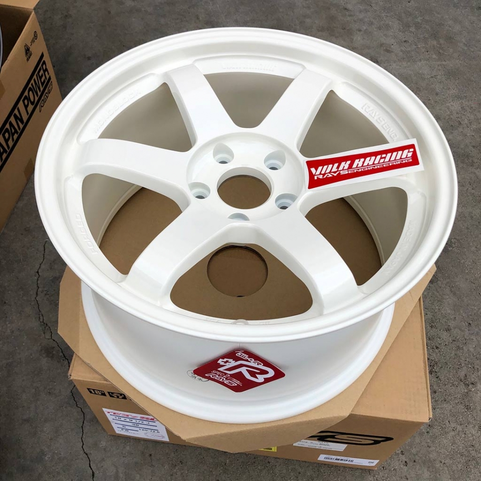 Volk Racing TE37 Sonic Wheels Dash White 16x8 4x100 35, 53% OFF