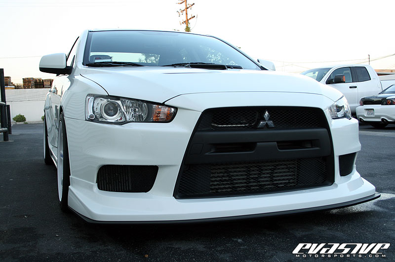 Evasive Motorsports Voltex Front Lip Spoiler Mitsubishi EVO X 08 16