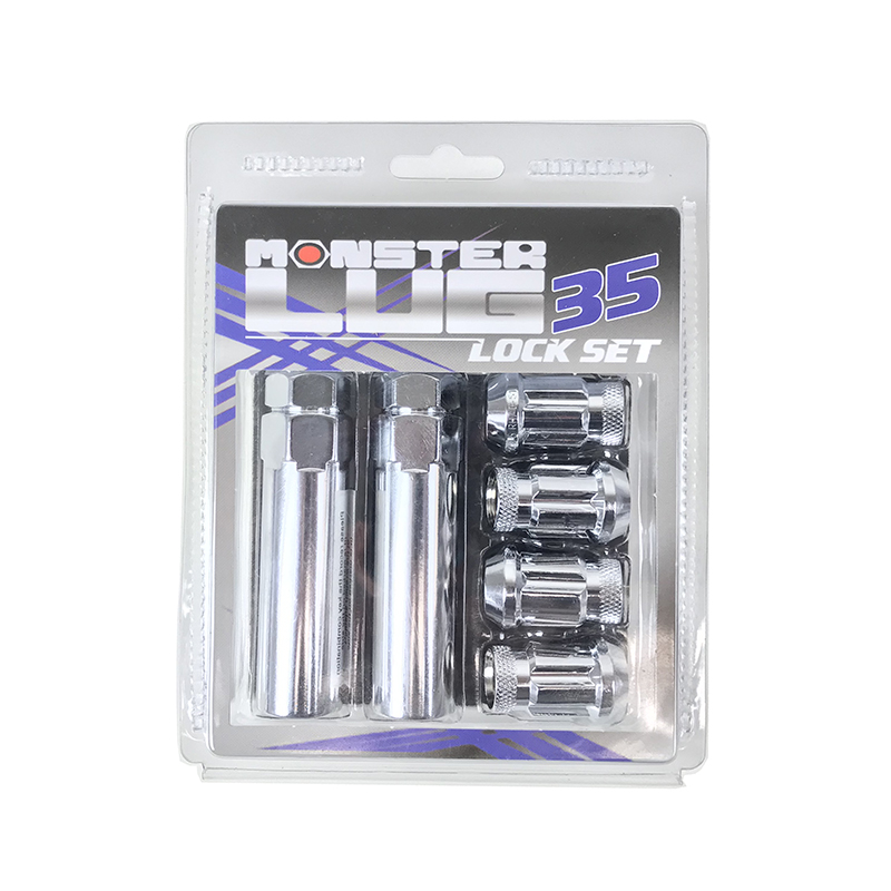 Evasive Motorsports: Monster 35 Lock Set (4pcs) Chrome - M12x1.50