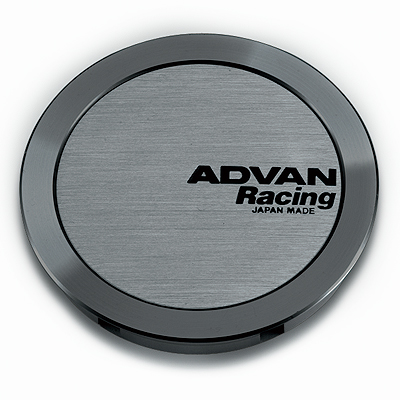 Evasive Motorsports: Advan Center Cap - Full Flat Cap (Hyper Black) - 63mm