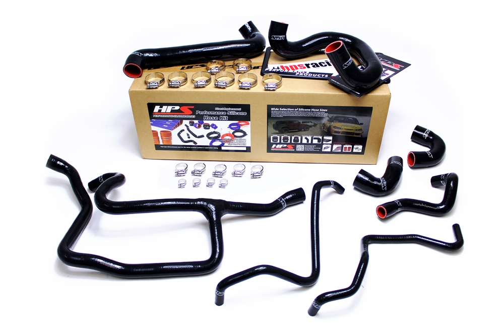 Evasive Motorsports: HPS Radiator Hose + Heater Hose (Black) - BMW E30 ...