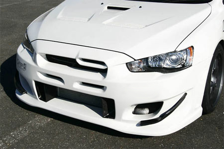 Evasive Motorsports: Ings+1 N-Spec Front Bumper (FRP) - Mitsubishi EVO ...