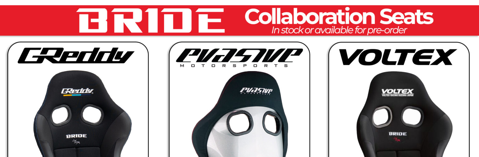 BRIDE New EUROGHOST and Collaboration Seats! – Evasive Motorsports