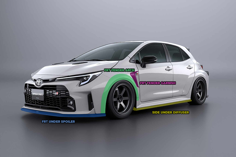 New Artisan Spirits Aero for the GR Corolla – Evasive Motorsports